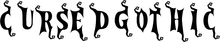 Cursed Gothic Witch font | Fonts2u.com
