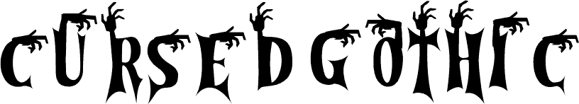 Cursed Gothic Zombie czcionka | Fonts2u.com