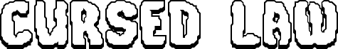 Cursed Law font