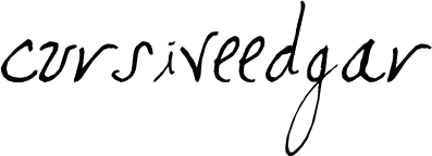 cursiveedgar font | Fonts2u.com