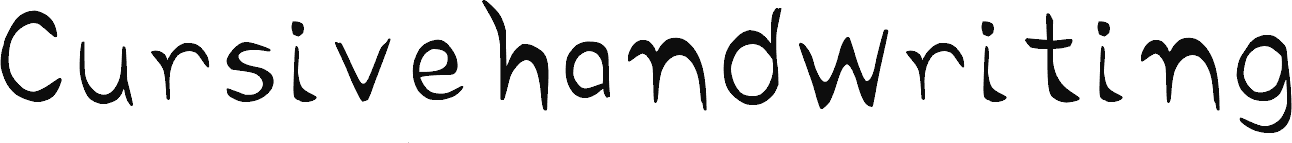 Cursivehandwriting Regular font | Fonts2u.com