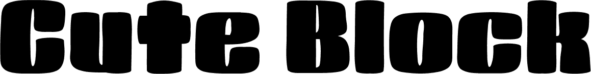 Cute Block Regular font | Fonts2u.com