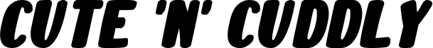 Cute 'n' Cuddly font
