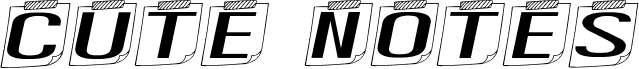 Cute Notes font