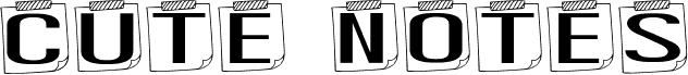Cute Notes Italic font