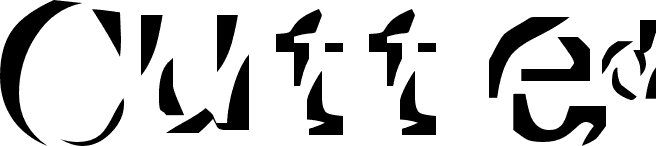 Cutted font | Fonts2u.com