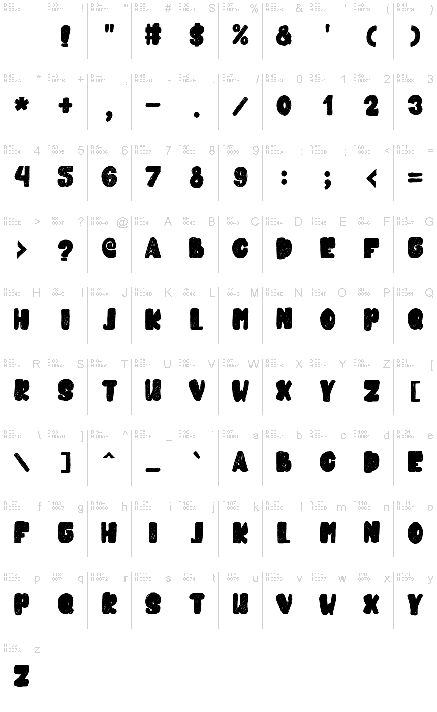 Cubby Brush font | Fonts2u.com