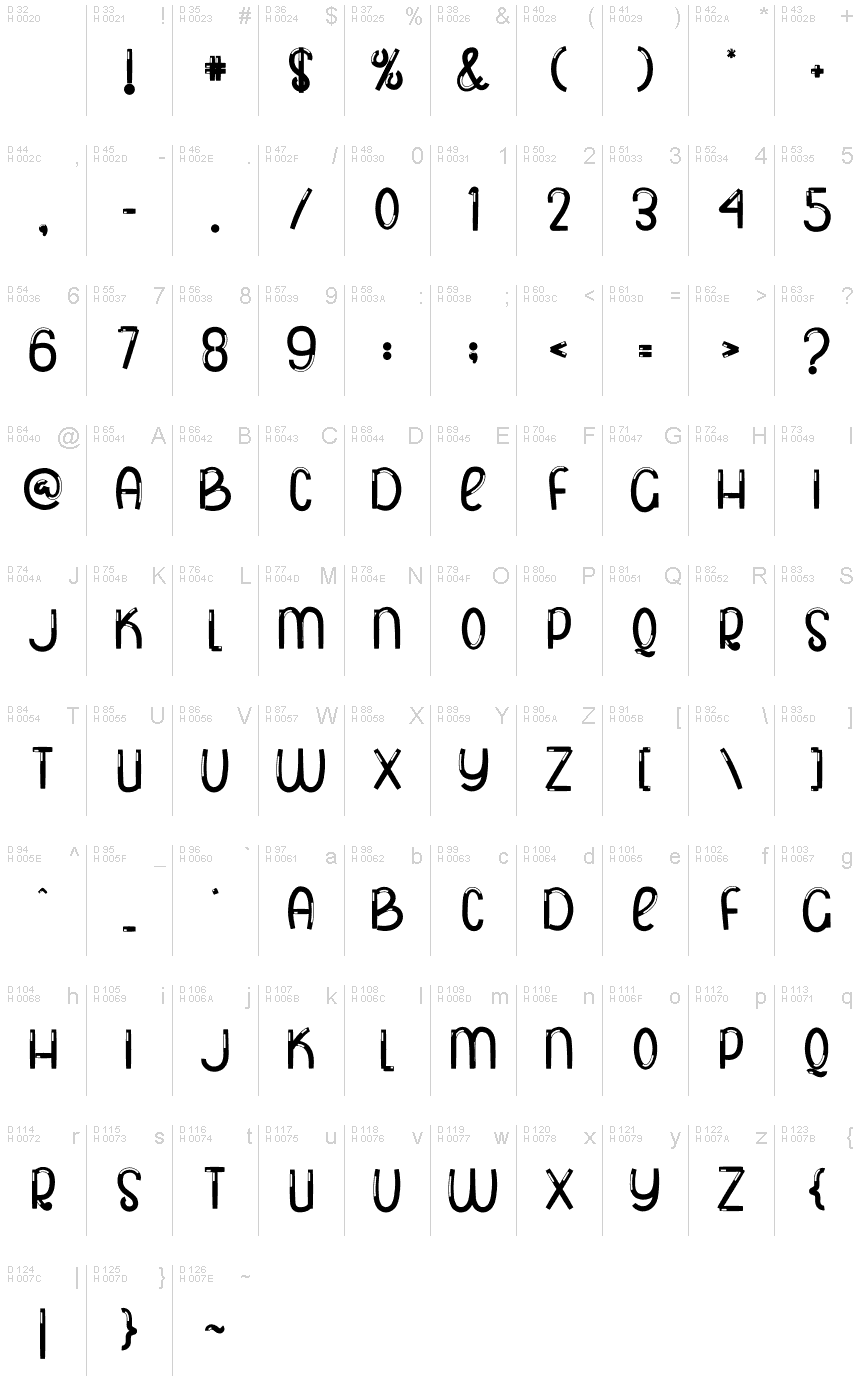 CUTE RABBIT font | Fonts2u.com