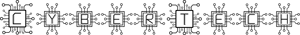 CyberTech Monogram font | Fonts2u.com