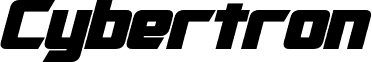 Cybertron Bold font