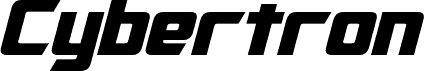 Cybertron font