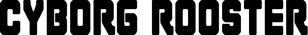 Cyborg Rooster Halftone font