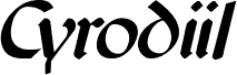 Cyrodiil font