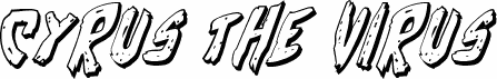 Cyrus the Virus 3D Regular font | Fonts2u.com