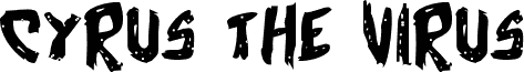 Cyrus the Virus 3D Italic font