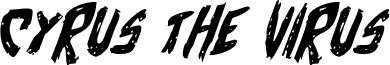 Cyrus the Virus 3D Regular font | Fonts2u.com