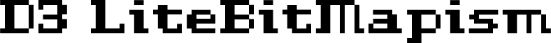 D3 LiteBitMapism Bold font | Fonts2u.com