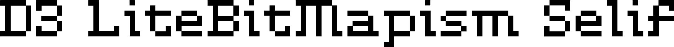 D3 LiteBitMapism Selif font | Fonts2u.com