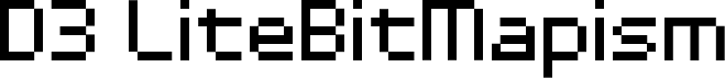 D3 LiteBitMapism Bold font | Fonts2u.com