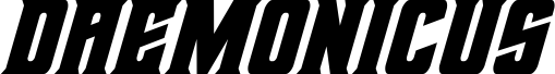 Daemonicus Expanded Italic font | Fonts2u.com
