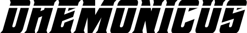 Daemonicus Italic font | Fonts2u.com