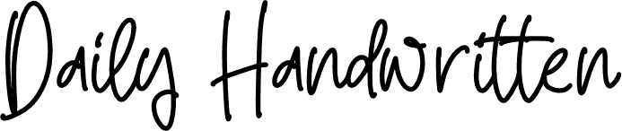 Daily Handwritten font | Fonts2u.com