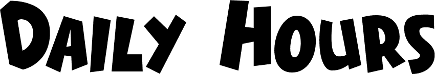 Daily Hours font