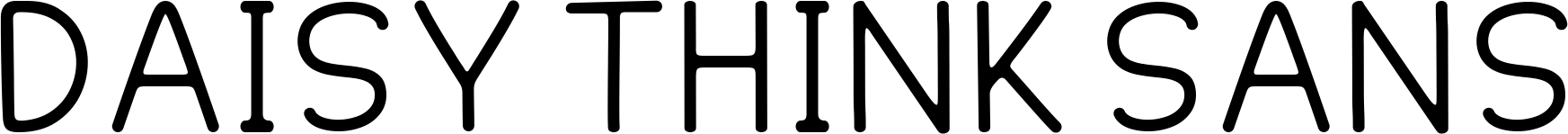 Daisy Think Sans font | Fonts2u.com