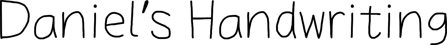 Daniel's Handwriting font | Fonts2u.com