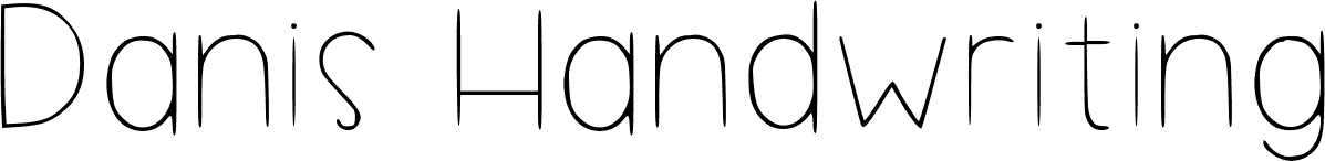Danis Handwriting Regular font | Fonts2u.com
