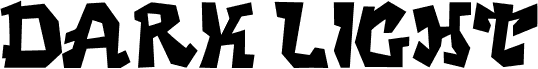 DARK LIGHT Bold Personal Use font