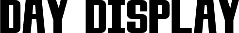 Day Display Italic font | Fonts2u.com