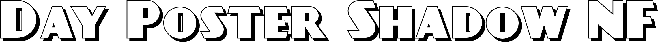 Day Poster Shadow NF font | Fonts2u.com