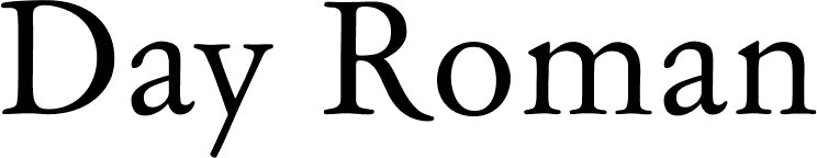 Day Roman font