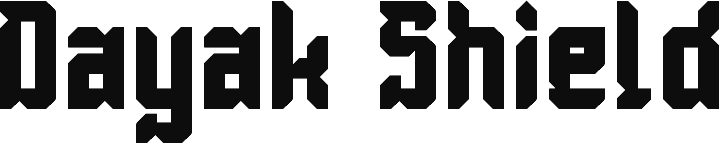 Dayak Shield Bold font | Fonts2u.com