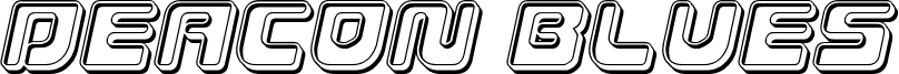 Deacon Blues Engraved font