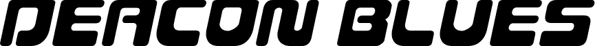 Deacon Blues 3D font