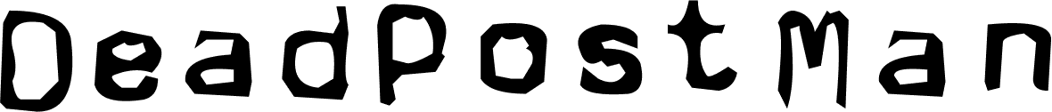 DeadPostMan font | Fonts2u.com