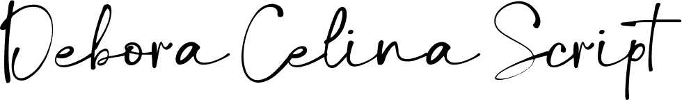 Debora Celina Script Regular font | Fonts2u.com