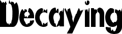 Decaying font | Fonts2u.com