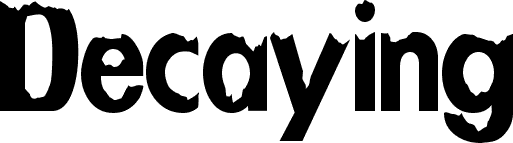 Decaying font | Fonts2u.com