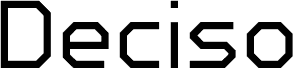 Deciso Extra Bold font