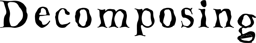 Decomposing font | Fonts2u.com