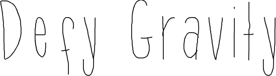 DefyGravity font