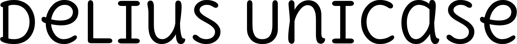 Delius Unicase font | Fonts2u.com