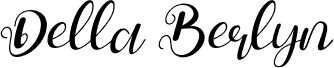 Della Berlyn font | Fonts2u.com