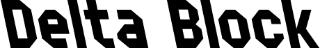 Delta Block font | Fonts2u.com