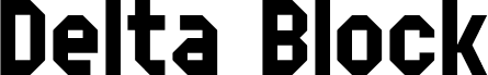 Delta Block Italic font | Fonts2u.com