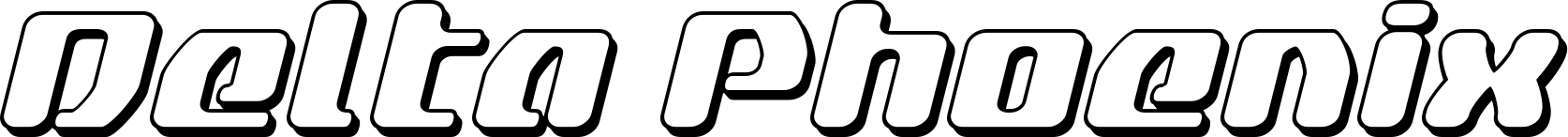 Delta Phoenix 3D Italic font | Fonts2u.com