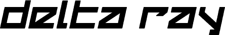 Delta Ray Semi-Leftalic font | Fonts2u.com